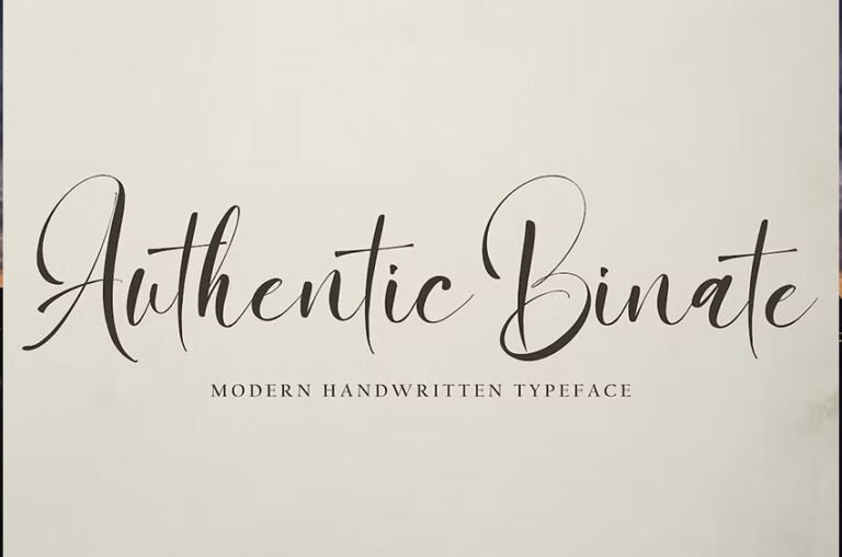 Authentic Binate Font - FreeDaFonts
