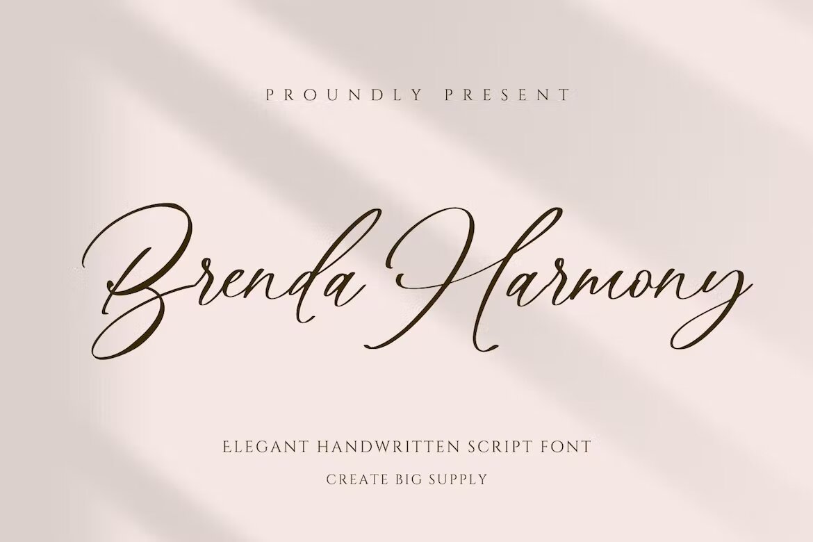 Brenda Harmony Font - FreeDaFonts