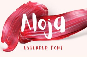 Aloja Font - FreeDaFonts
