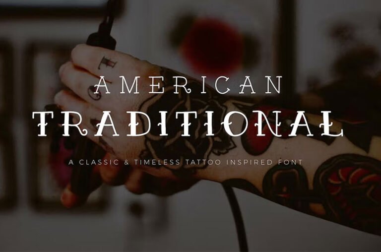 American Traditional Font - FreeDaFonts