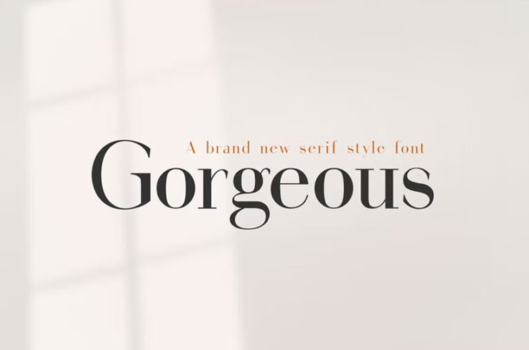 Gorgeous Serif Font - FreeDaFonts