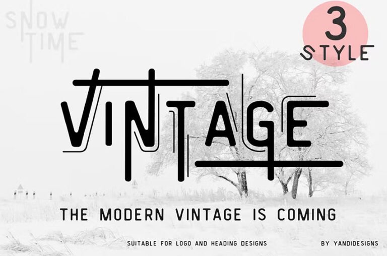 Vintage Modern Font - FreeDaFonts