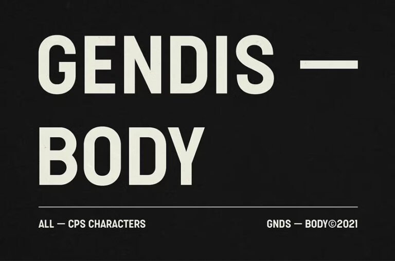 Gendis Body Font - FreeDaFonts