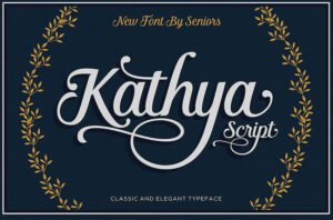 Kathya Script Font - FreeDaFonts