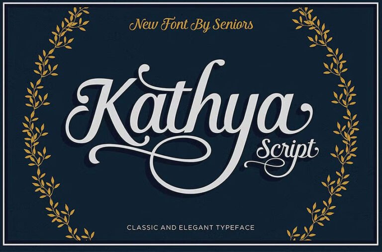 Kathya Script Font - FreeDaFonts