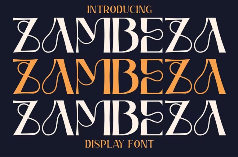 Zambeza Font - FreeDaFonts