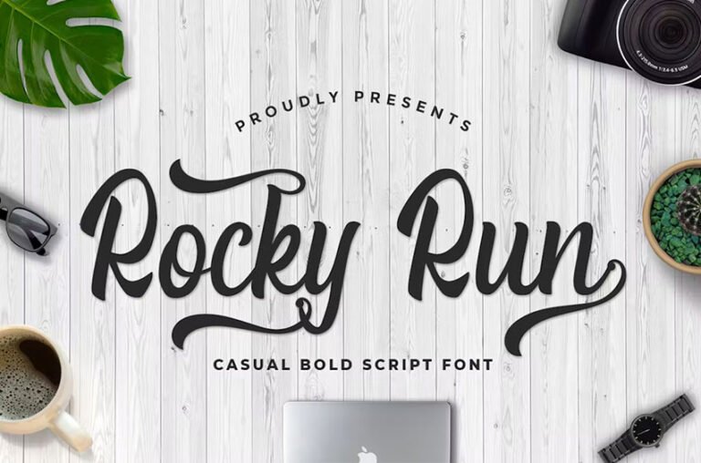 Rocky Run Font - FreeDaFonts