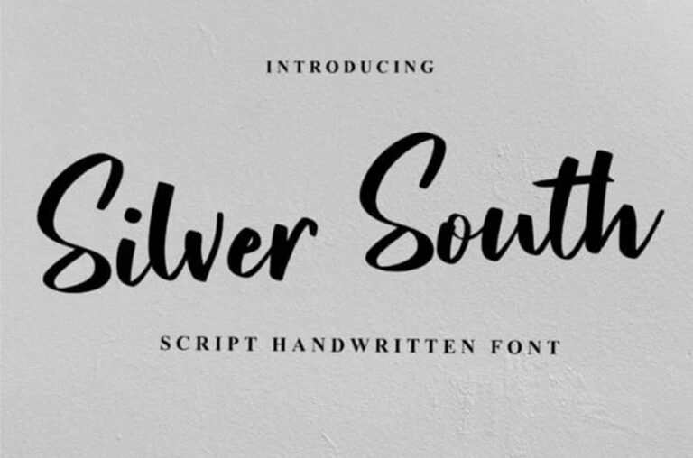 Silver South Font - FreeDaFonts