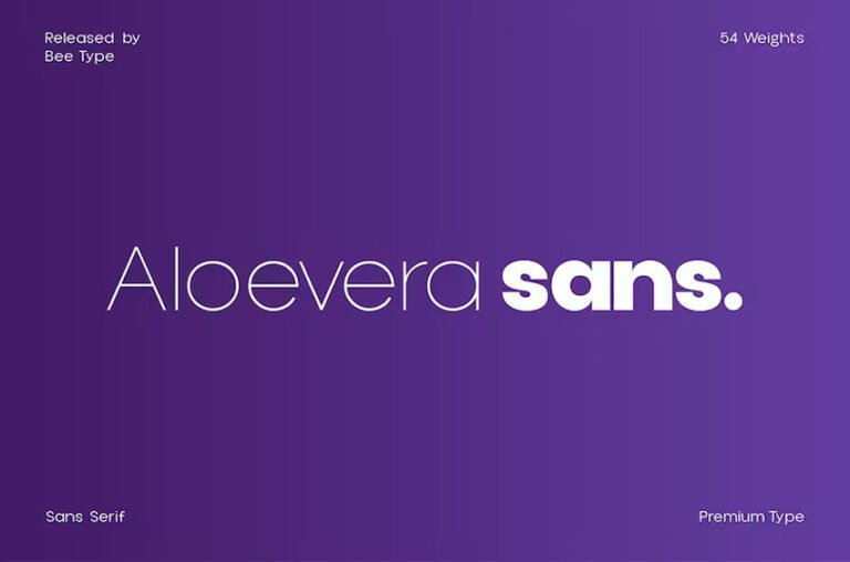 Aloevera Display Font - FreeDaFonts