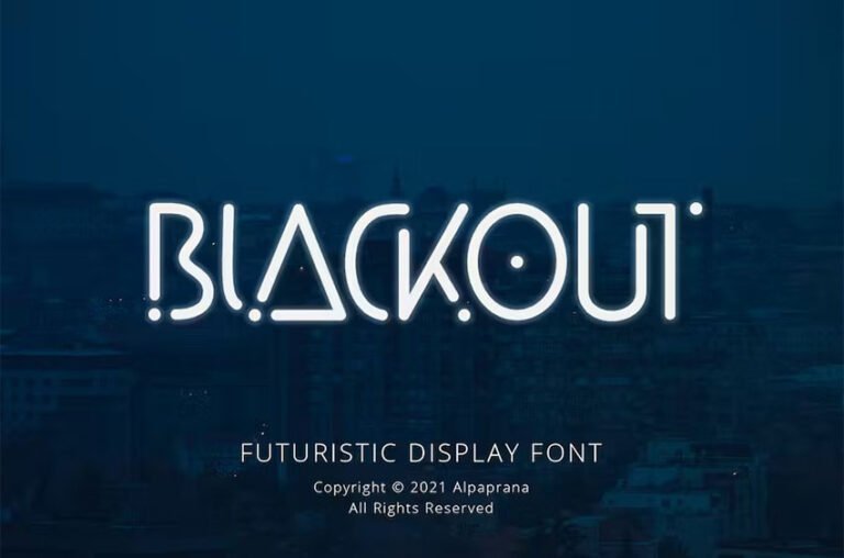 Blackout Font - FreeDaFonts