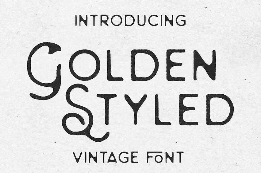 Golden Styled Font - FreeDaFonts