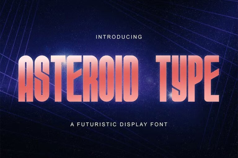 Asteroid Type Font - FreeDaFonts