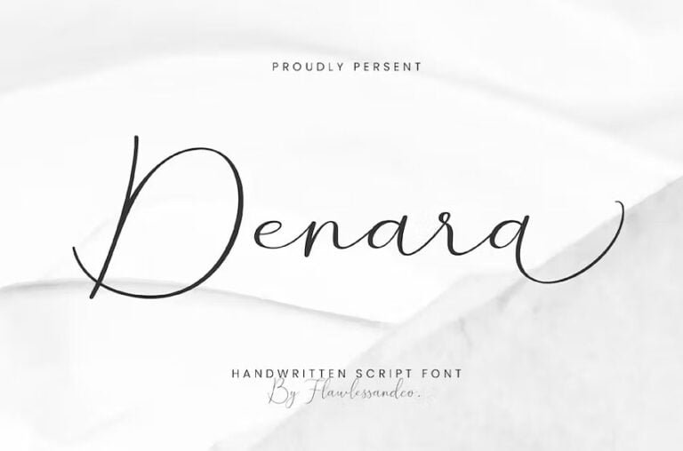 Denara Font - FreeDaFonts