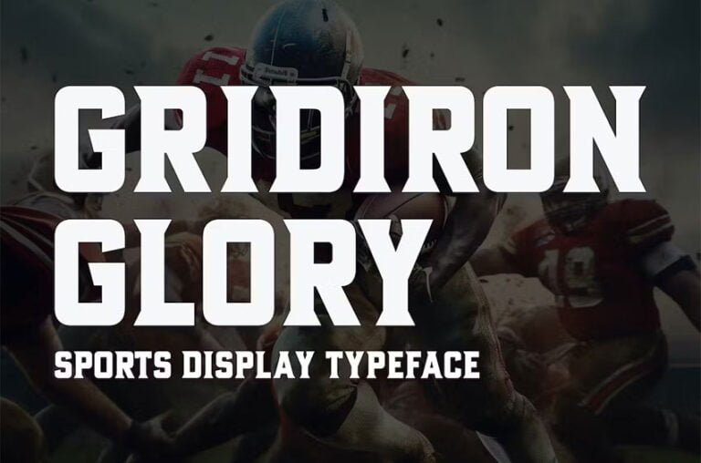 Gridiron Glory Font - FreeDaFonts