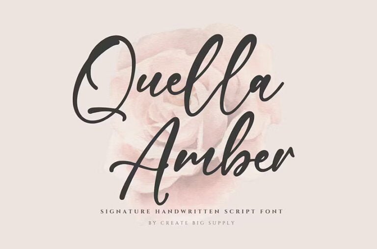 Quella Amber Font - FreeDaFonts