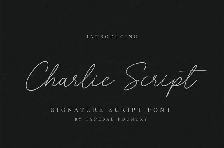 Charlie Script Font - FreeDaFonts