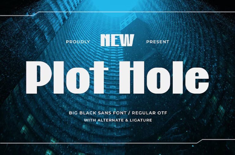 Plot Hole Font - FreeDaFonts