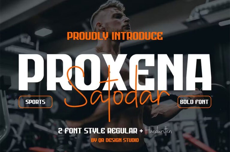 Proxena Satodar Font - FreeDaFonts