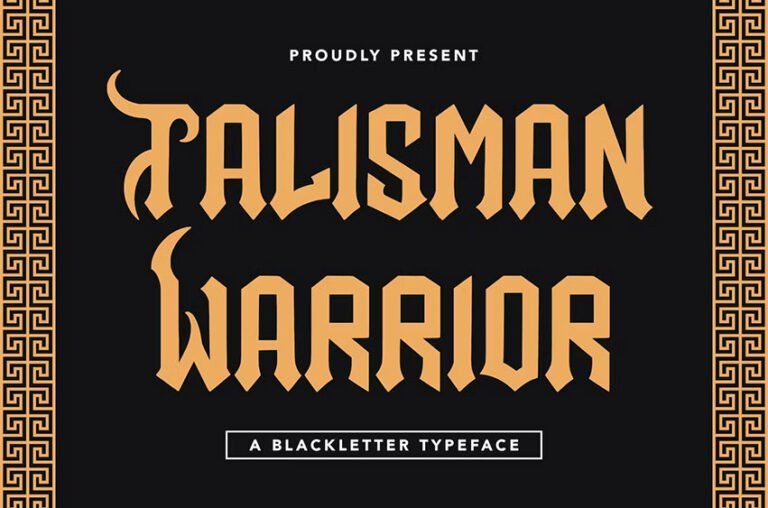 Talisman Warrior Font - FreeDaFonts