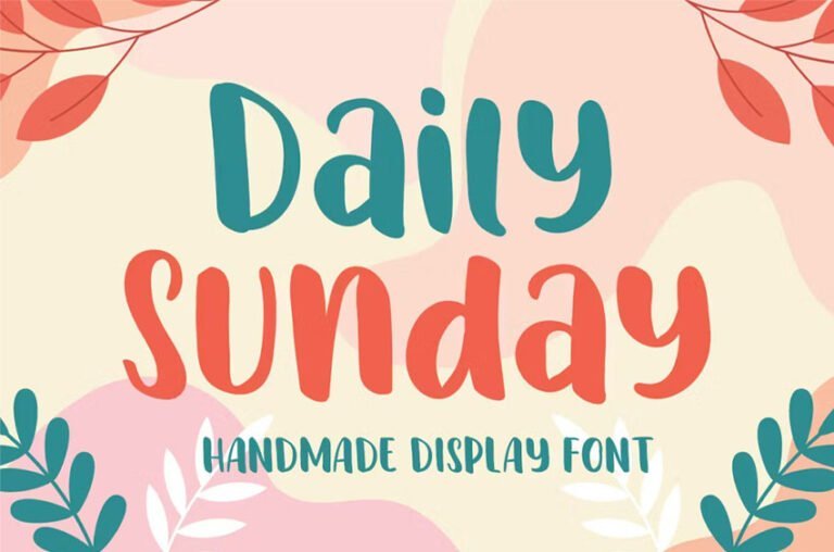 Daily Sunday Font - FreeDaFonts