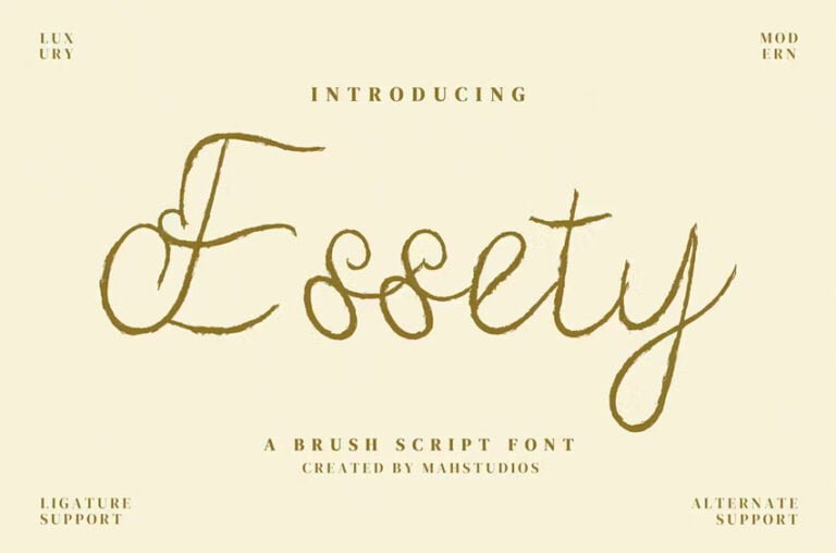 Essety Font - FreeDaFonts