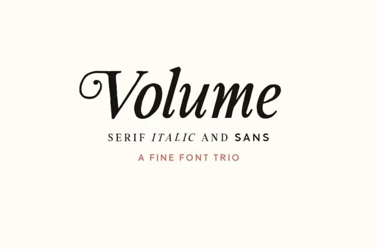 Volume Font - FreeDaFonts
