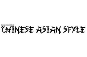 Chinese Asian Style Font - FreeDaFonts