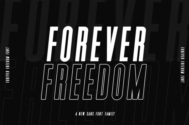 Forever Freedom Font - FreeDaFonts