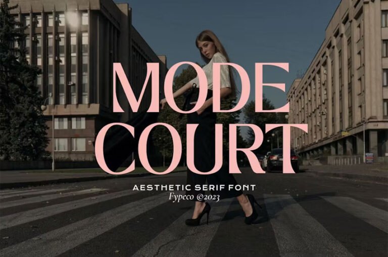 Mode Court Font - FreeDaFonts