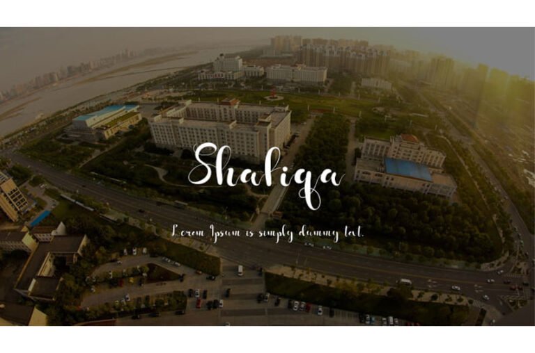 Shafiqa Font - FreeDaFonts