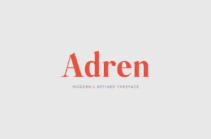 Adren Font - FreeDaFonts