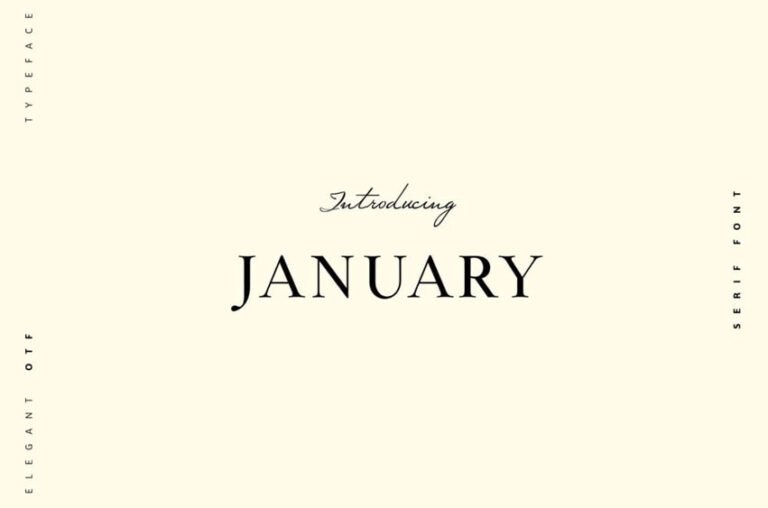 January Font - FreeDaFonts