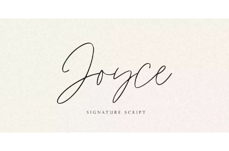 Joyce Font - FreeDaFonts