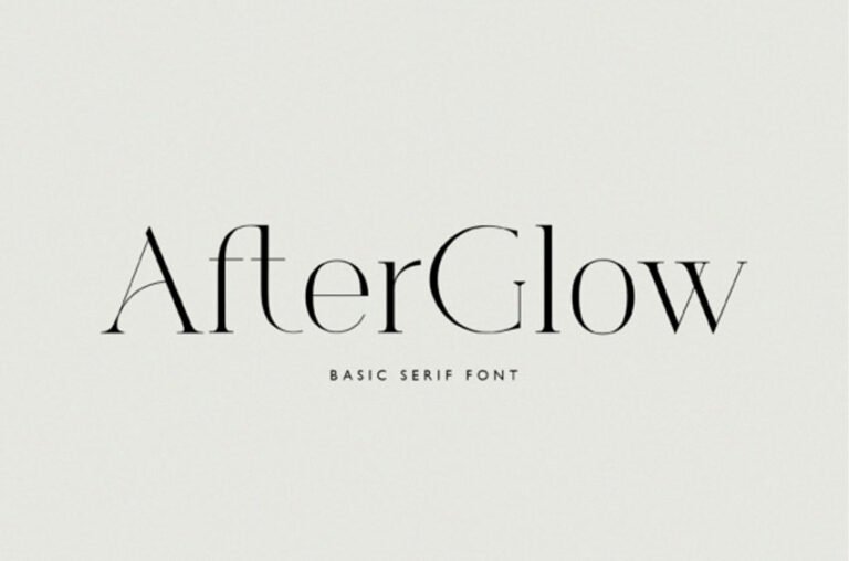 Afterglow Serif Font - FreeDaFonts