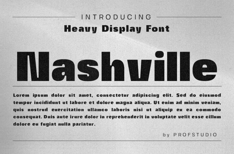 Nashville Font - FreeDaFonts