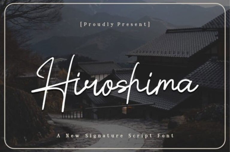 Hiroshima Font - FreeDaFonts