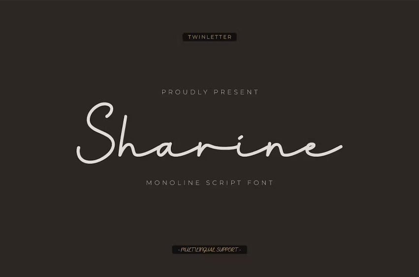 Sharine Font - FreeDaFonts