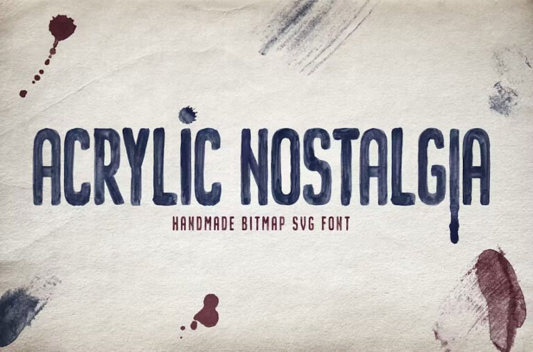 Acrylic Nostalgia Font - FreeDaFonts