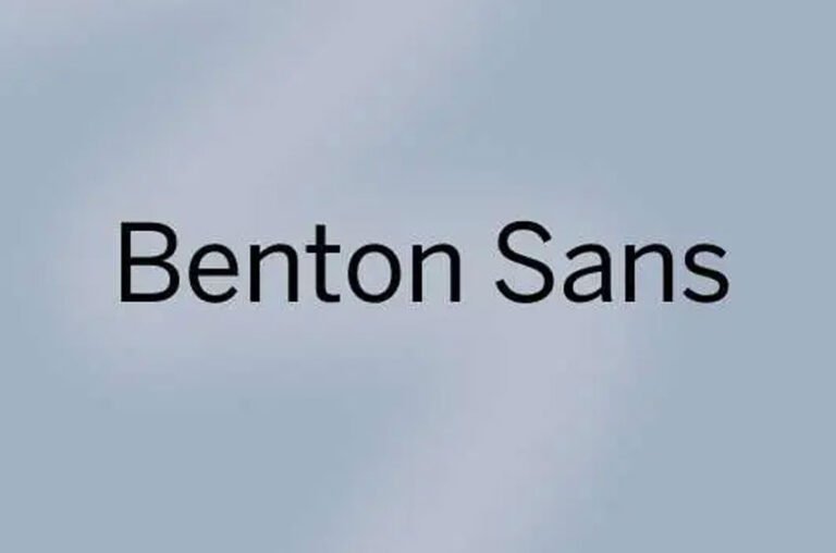 Benton Sans Font - FreeDaFonts