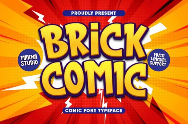 Brick Comic Font - FreeDaFonts