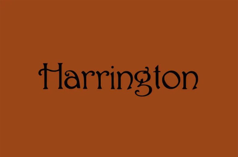 Harrington Font - FreeDaFonts