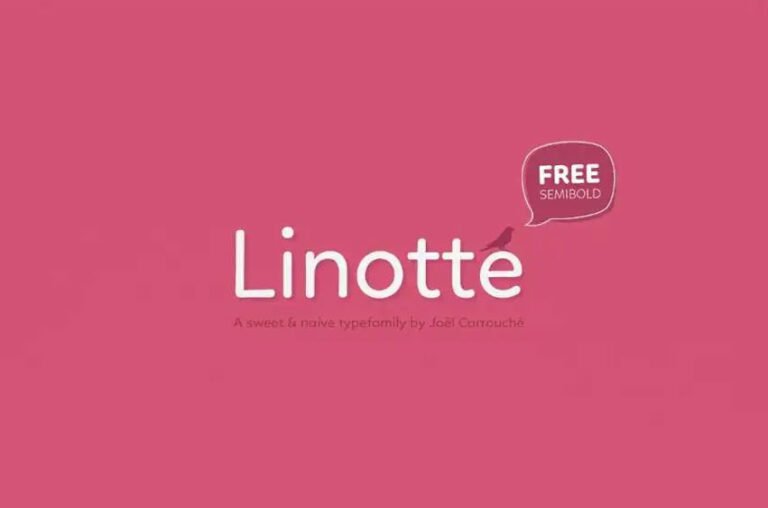 Linotte Font - FreeDaFonts