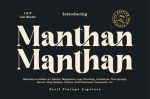 Manthan Font - FreeDaFonts