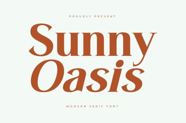 Sunny Oasis Font - FreeDaFonts