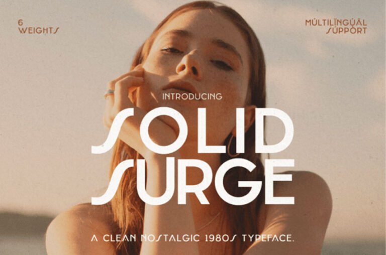 Solid Surge Font - FreeDaFonts
