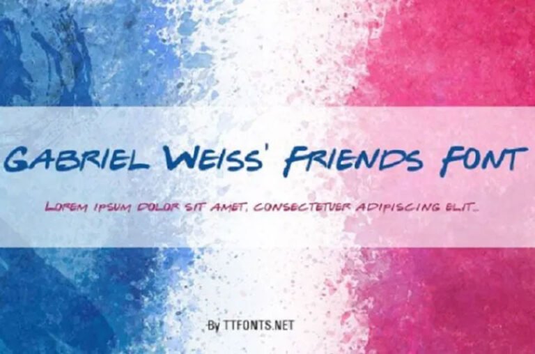 Gabriel Weiss’ Friends Font - FreeDaFonts
