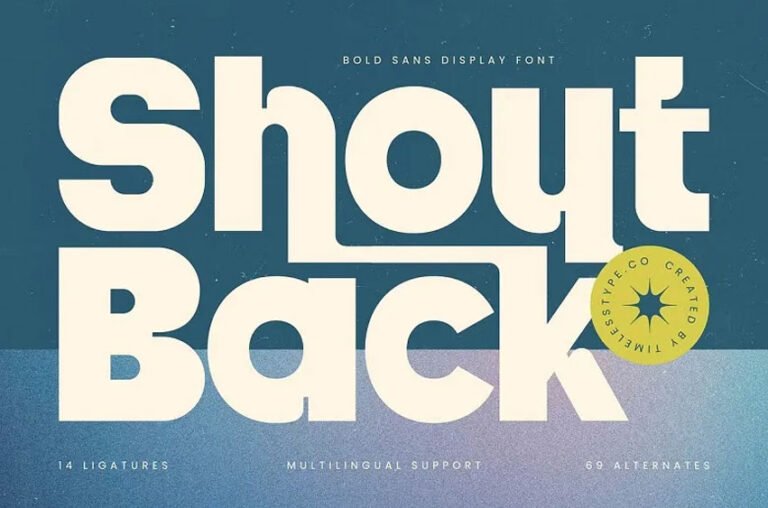 Shout Back Font - FreeDaFonts