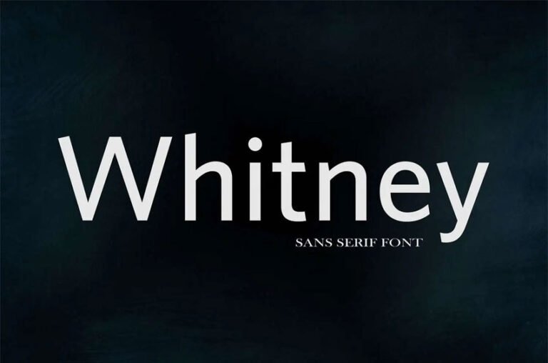 Whitney Sans Font - FreeDaFonts