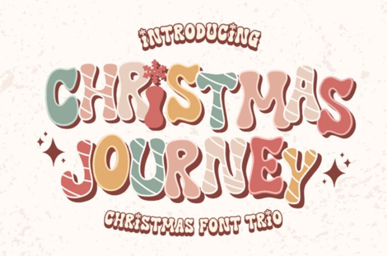 Christmas Journey Font - FreeDaFonts