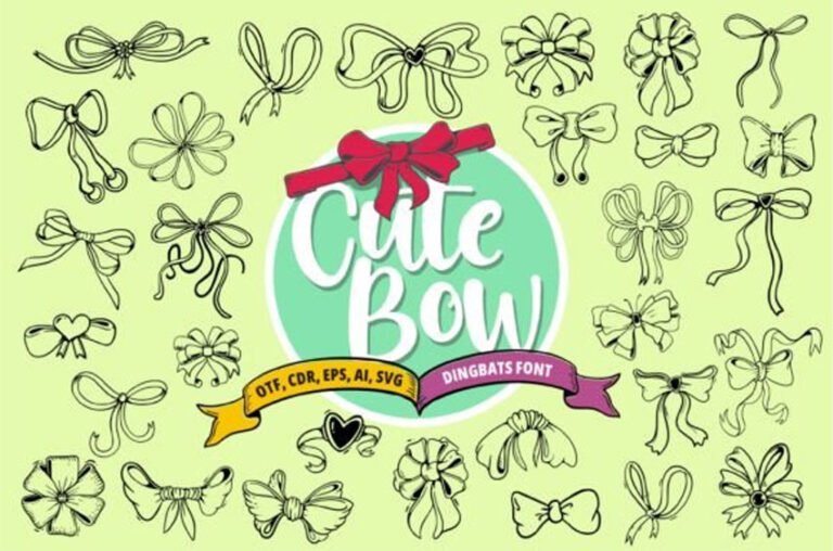 Cute Bow Font - FreeDaFonts
